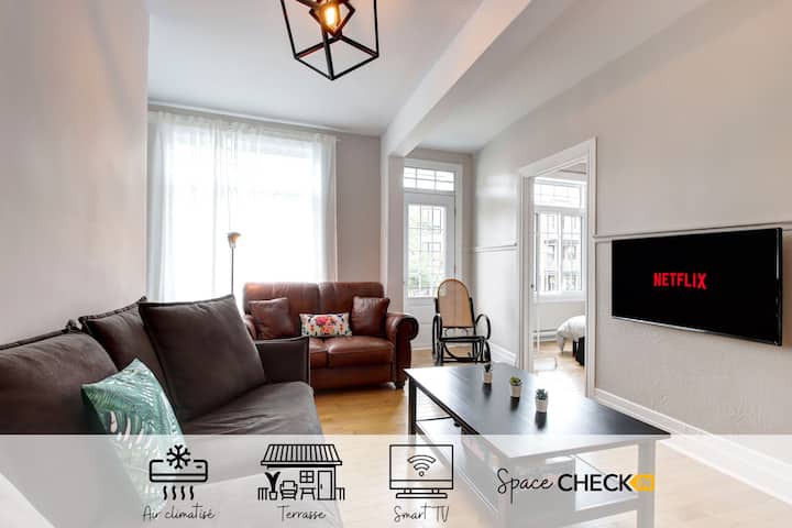 Joyeux & Lumineux | Wifi | Espace De Travail | Ac - Montreal