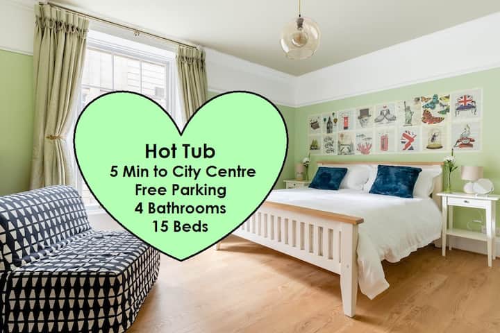 Botanical Hottub Parking 4 Bath 15 Bed 10 Min L1 - Wirral