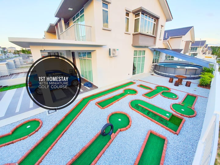 Mini Golf/private Pool/ktv/cinema(netflix)/bbq - Johor