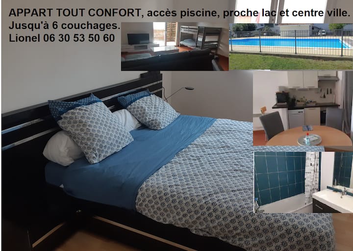 Appart Tout Confort Proche Lac Idéal En Famille - Biscarrosse Plage