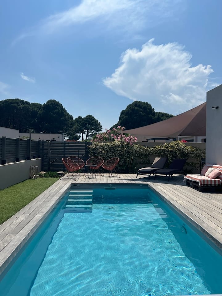 Villa Moderne Avec Piscine Privée Chauffée 4 Pers - Lecci