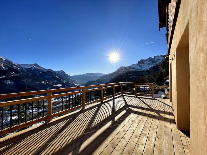 Chalet 10 Pers. Serre Chevalier Vue Exceptionnelle - Briançon