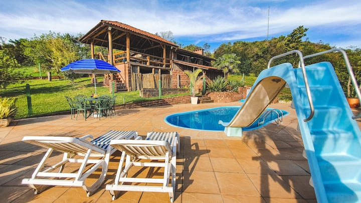 Casa De Campo  Piscina_lareira Novo Hamburgo/ Rs - Novo Hamburgo