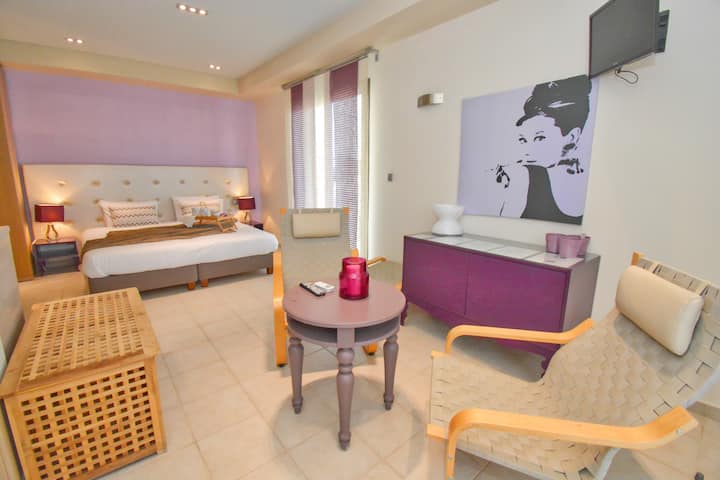 Villa Marinos Purple Shared Pool - Balcony - Kavos