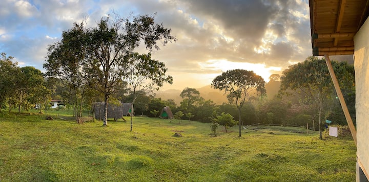 Eco-glamping De Bambú, Río Privado Y Restaurante - San Rafael, Colombia