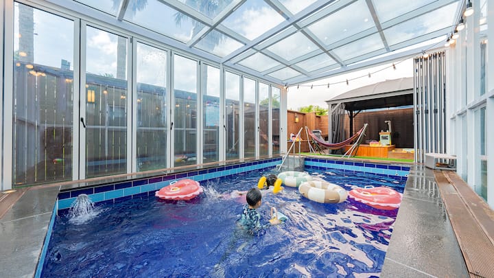 팜스파풀빌라(개별온수수영장과 야외스파 바베큐시설)3박 - Jeju-si