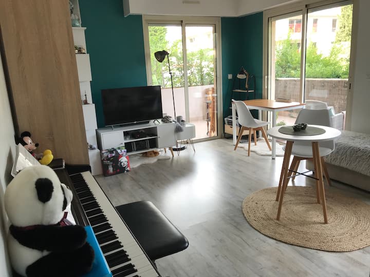 Mougins, Grand Studio Terrasse, Parking, Wifi. - Mougins