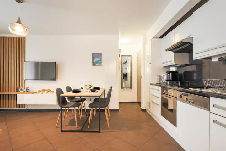 2pcs /Ac/3min à La Plage/ Garage Petite Voiture - Antibes