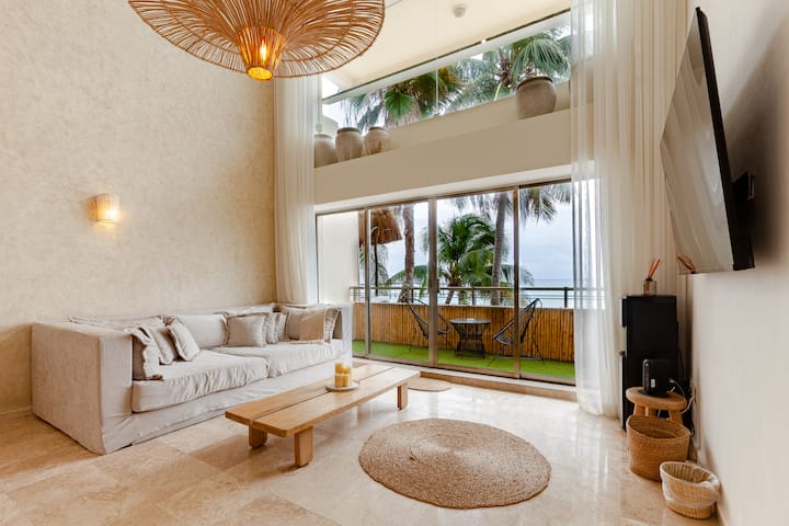 The Two Caribbean 〰️ Oceanfront 〰️ 2condos 6br 20ppl - Playa del Carmen