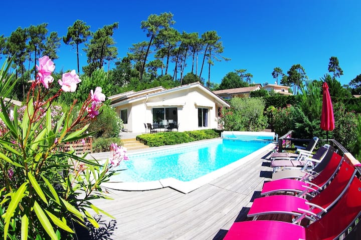 Villa Pyla/mer Avec Piscine  Sécurisée Et Chauffée - Arcachon