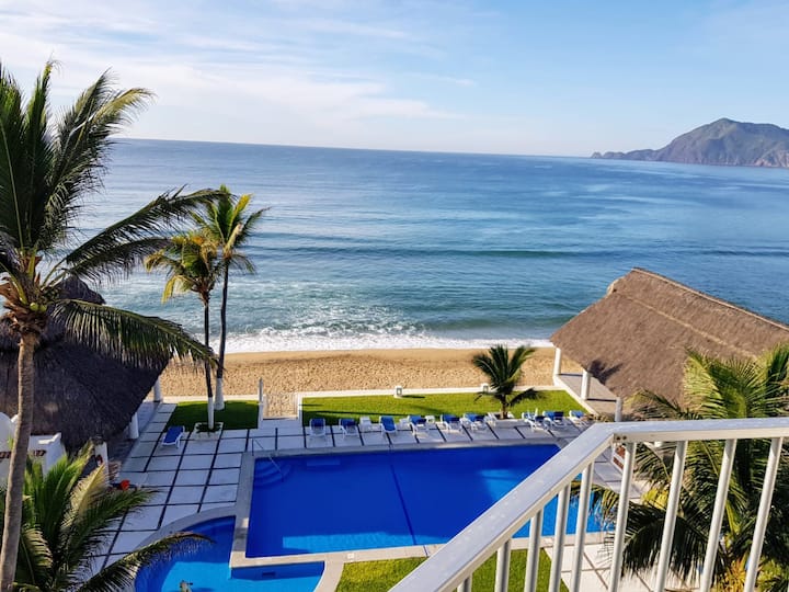 Depto. Frente Al Mar 3 Rec. Amb. Familiar Max 10 P - Manzanillo