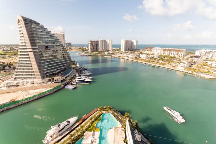 14th Floor Best Ocean Views In Puerto Cancún. - Cancún