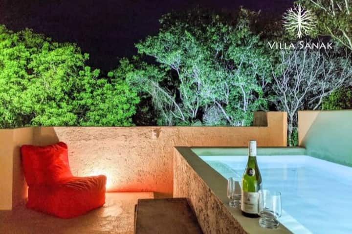 Sanak: Peaceful Villa With Private Pool On Rooftop - Playa del Carmen