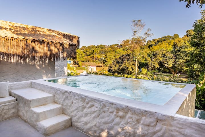 Casa Com Piscina No Terraço Ao Lado Do Quadrado - Trancoso
