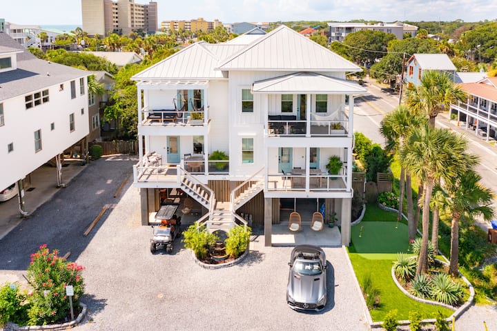 Lux Lotus Duplex | 5bedrooms 5bathrooms 2kitchens - Folly Beach, SC