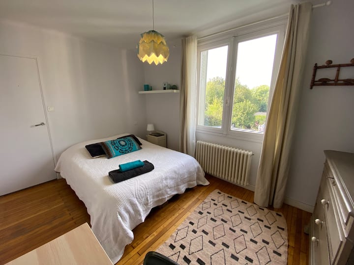 Belle Chambre Confortable 10 Mn Nantes & Aéroport - Bouguenais