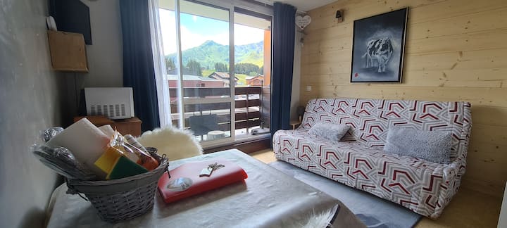 Charmant Studio à 3min Des Pistes - Taninges