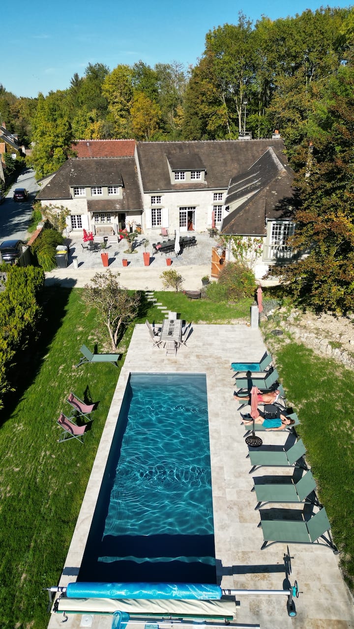 Grande Demeure 8 Ch. Piscine Chauffée & Sauna - Pithiviers