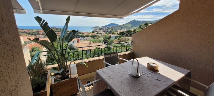 Superbe T3 Vue Panoramique Sur La Mer Et Collioure - Argelès-sur-Mer