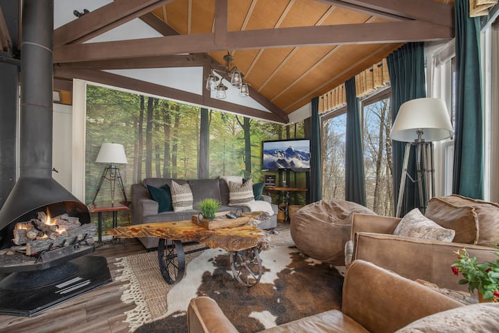 Cool Tree House With Hot Tub & Free Ev Charging - Beech Mountain, NC