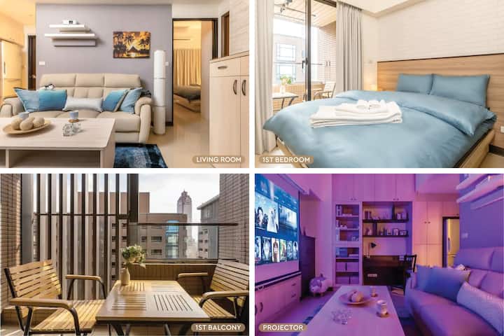 New Bldg 2b1b Taipei Main Station Desk & Fast Wifi - 北投區