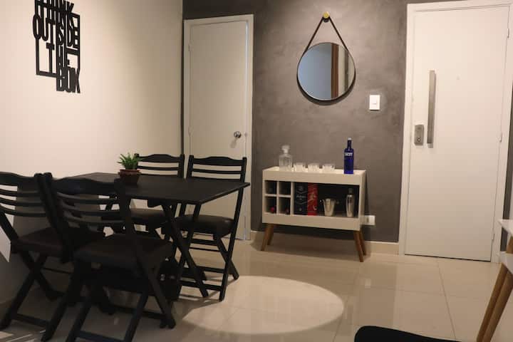 🌟Moderno Apto🌟 Wi-fi 600mb & Smart Tv - Uberlândia