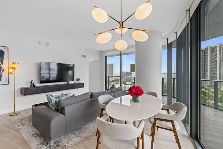 2/2 Bb Unit Corner Bay View @Hyde Midtown Miami - Miami