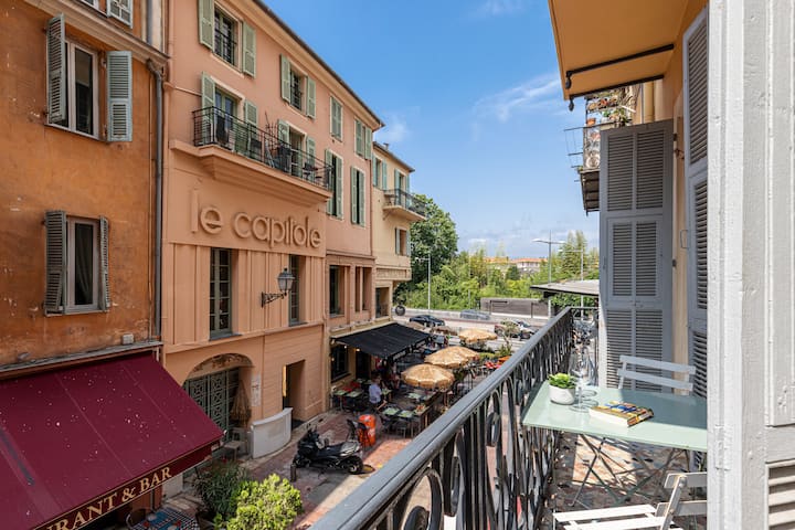 Chaleureux 3p Avec Balcon - Vieux Nice - Clim - Nizza
