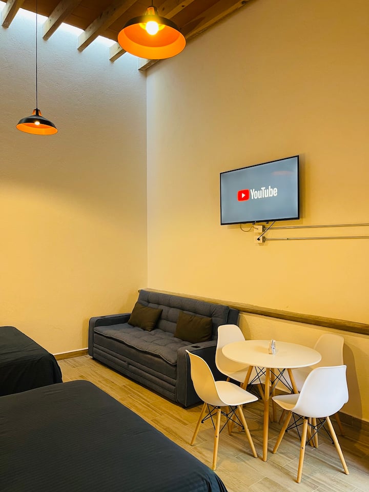 Suite Moderna 104 · Centro Histórico · Ac Cocina - Santiago de Querétaro