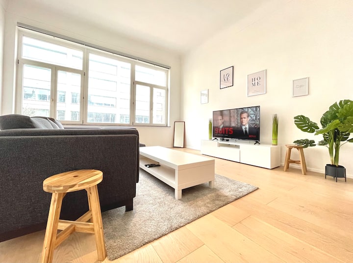 Beautiful & Spacious 6p Charming Apt Eu District - Brussels