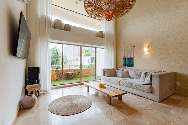 The African & Urban 〰️ 2condos 6br 20ppl - Playa del Carmen