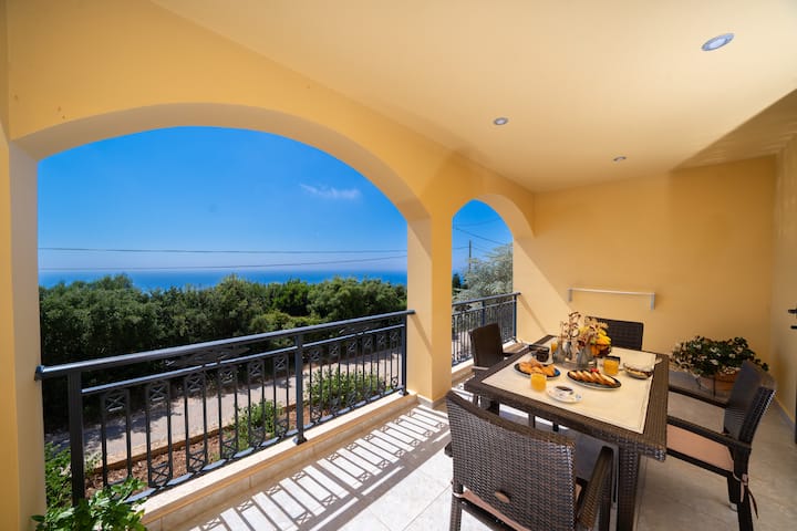 Melmar View Apartment With Sunset View, 1st Floor - Asos