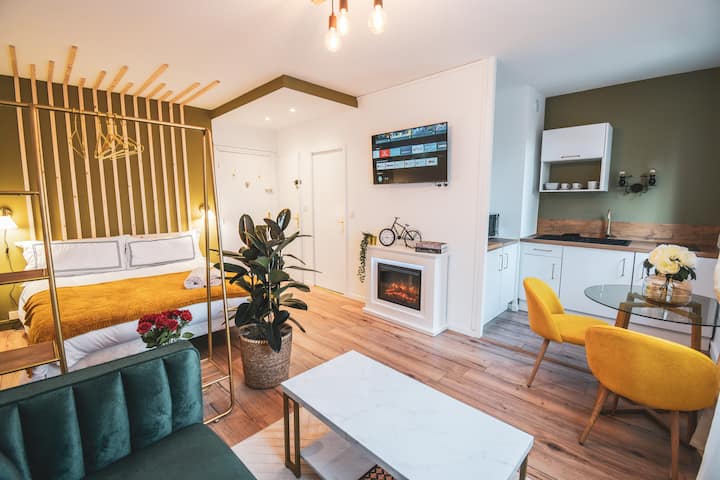 Studio Chic Et Fonctionnel Avec Parking à Lyon - Villeurbanne