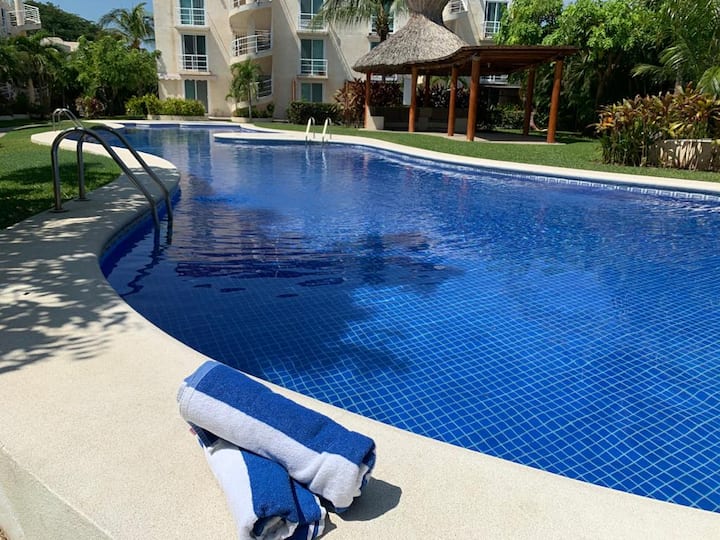 Depto  Marina Diamante Planta Baja,grande, C/wi-fi - Acapulco