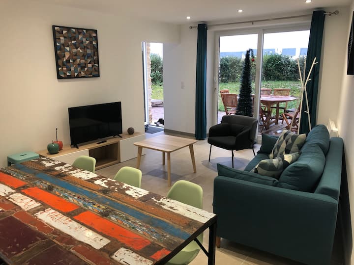 Maison De Charme Bord De Mer, Jardin Clos - Plage de Langrune-sur-Mer