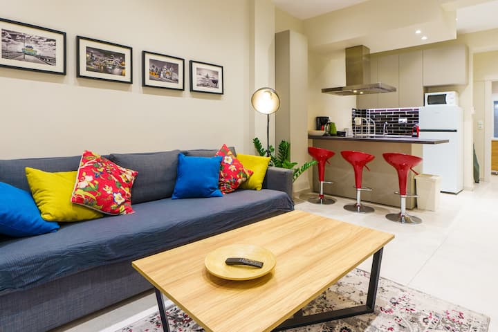 Skg Syggrou - Modern 2 Bedroom 1 Living Room Flat - Thessaloniki