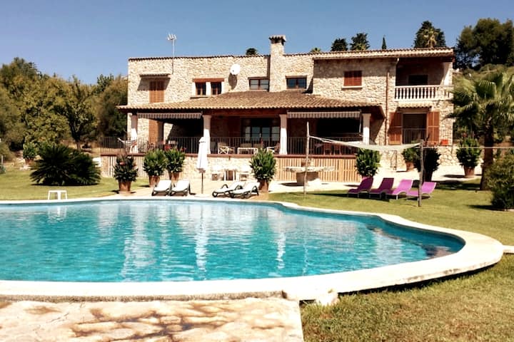 Villa Rustica Con Gran Piscina Y Jardin - Búger