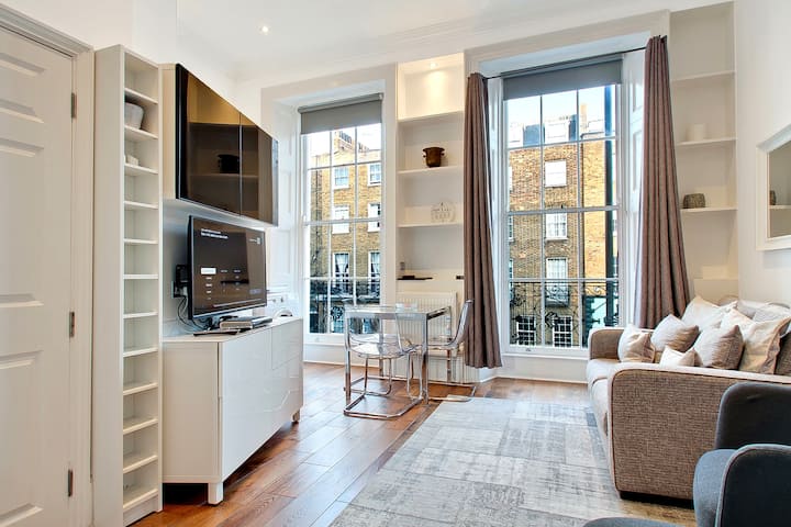 High Ceiling 1st Flr Marylebone W/balcony/nr. Park - Central London
