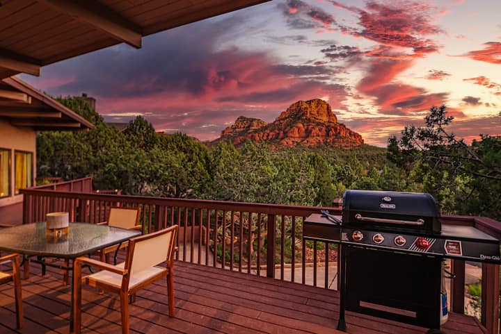 Stunning Views, Fireplace, Two Private Suites - 塞多納