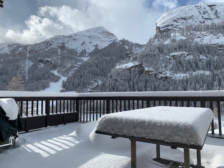 Superbe Appt-chalet Terrasse Standing Rénové - Arc 1800