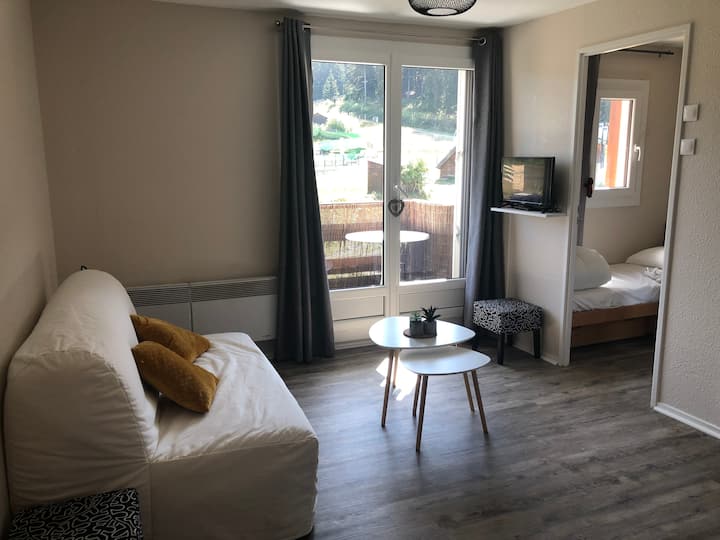 Bel Appartement - 5 Couchages - Vue  Montagne Esf - Les Adrets