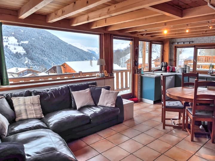 Chalet De 3 Chambres Avec Vues Magnifiques - 7p - Peisey-Vallandry