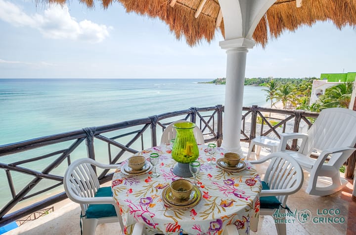 Tropical Penthouse With Oceanfront Views - Akumal