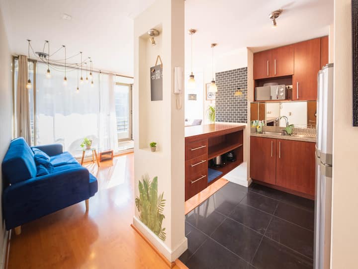 Cómodo Depto Urbano En Barrio Manuel Montt - Providencia