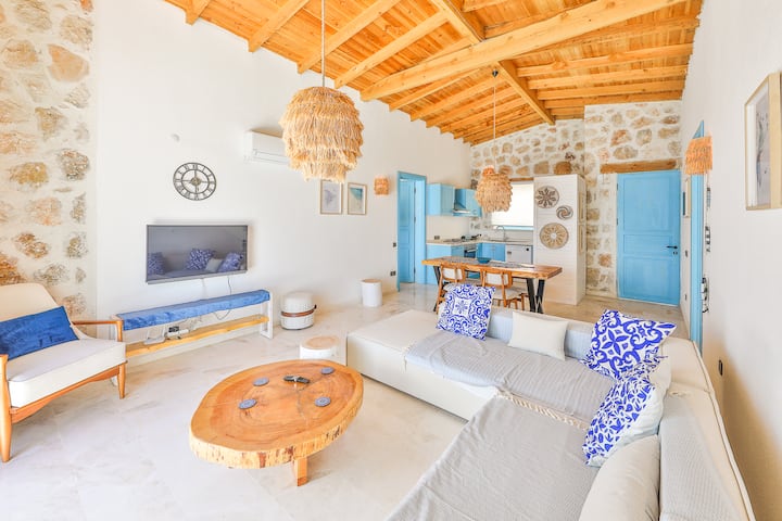 Kalkan Da Muhteşem Manzaralı Villa Turkuaz-2 - Kalkan