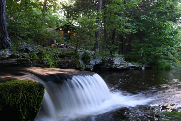 Remote Waterfall Cabin at Swiftwater Acres - Cabins for Rent in ...