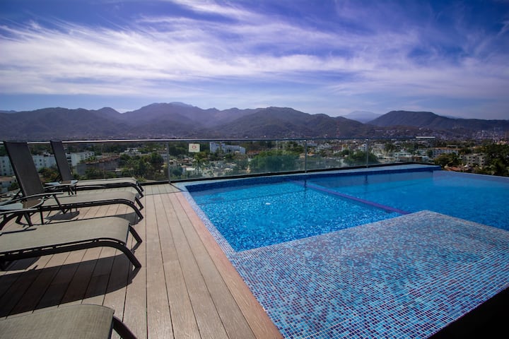6 Piso Alberca Calientita Versalles Wifi 120mb Gym - Puerto Vallarta