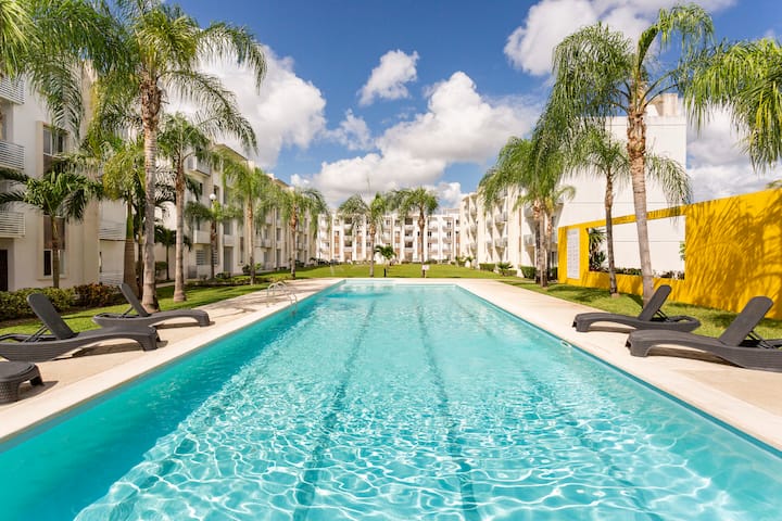 Apartment 10 Min Ocean | 2 Br | Wifi | Pool - Playa del Carmen