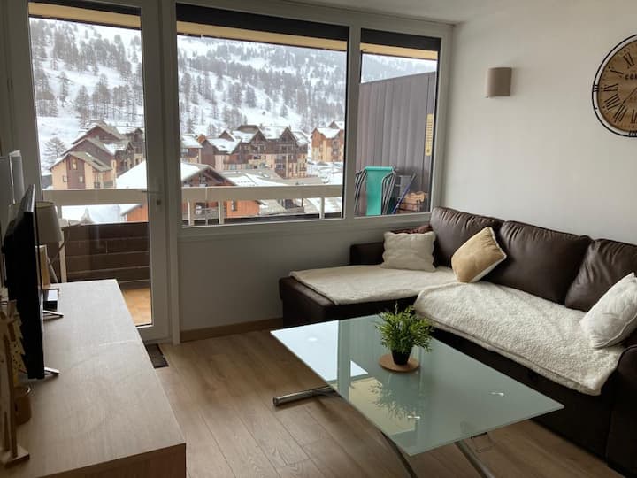 Studio 24 M2 Rénové Avec Terrasse Et Ski Aux Pieds - Vars