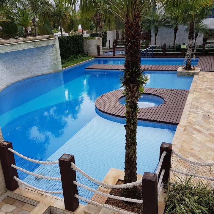 Estrutura E Tranquilidade à 50m Da Praia Do Indaiá - Bertioga